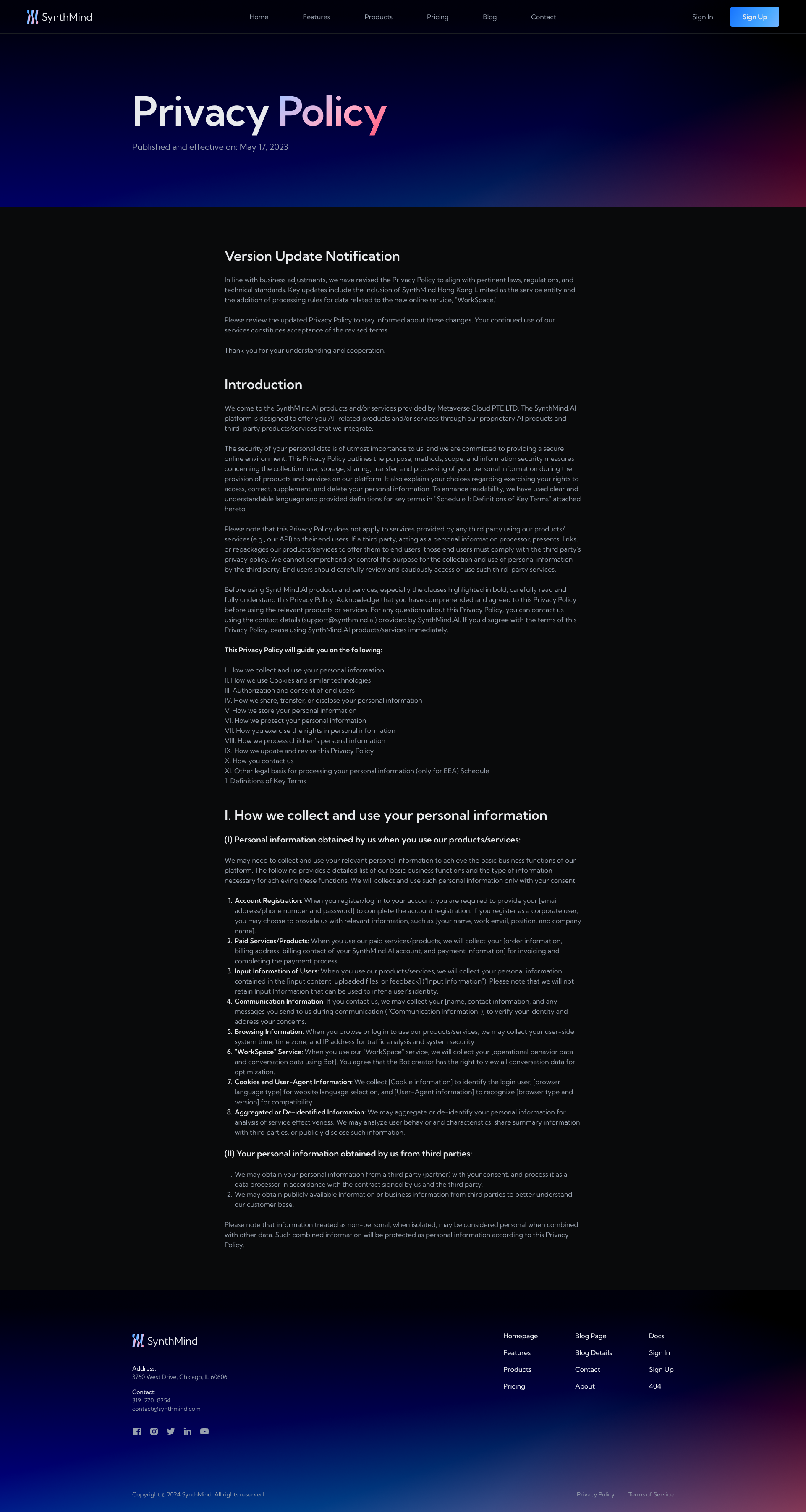 SynthMind - AI Generator Bot Business and Technology Startup Figma Template by DiverseKit